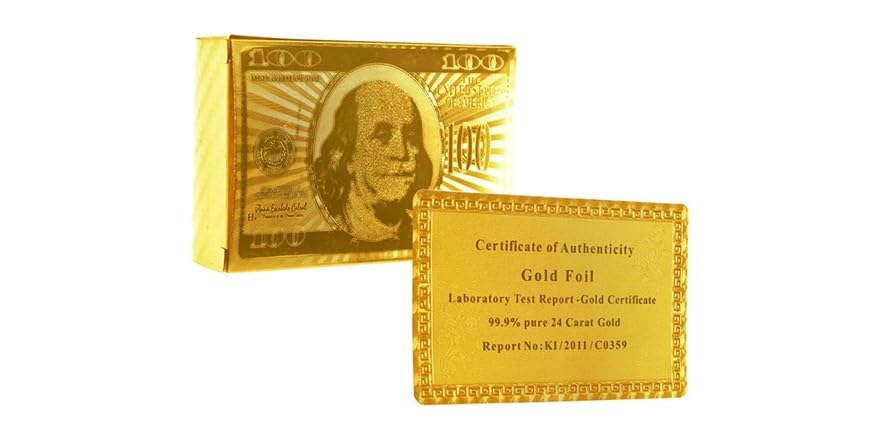 Set of 2 - 24k Gold Playing Cards