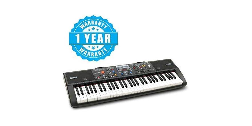 Plixio 61-Key Digital Electric Keyboard