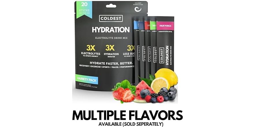 (2 Pack) Triple Berry Coldest Hydration 20 Count