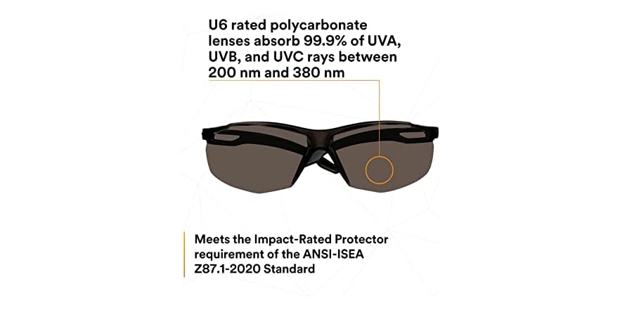 3M Safety Glasses, SecureFit 500 Series
