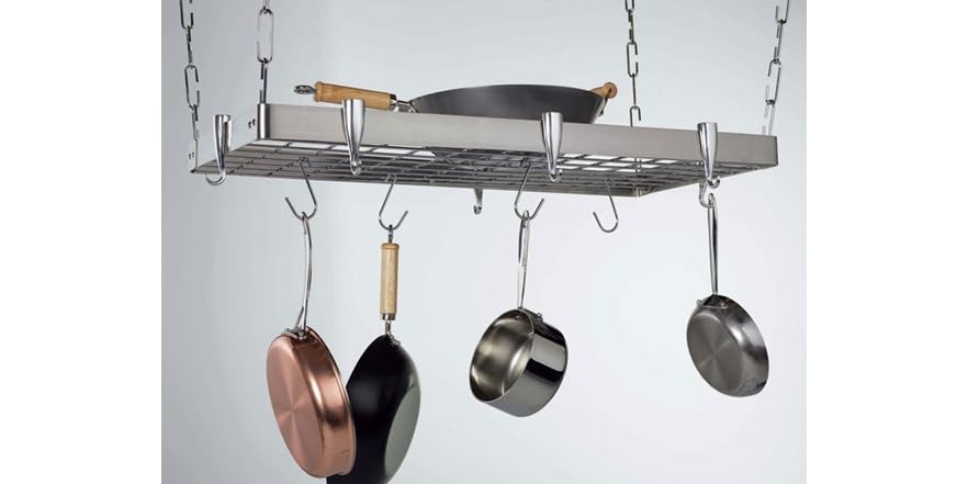 Rectangular Pot Rack 18"x36" - Stainless Steel