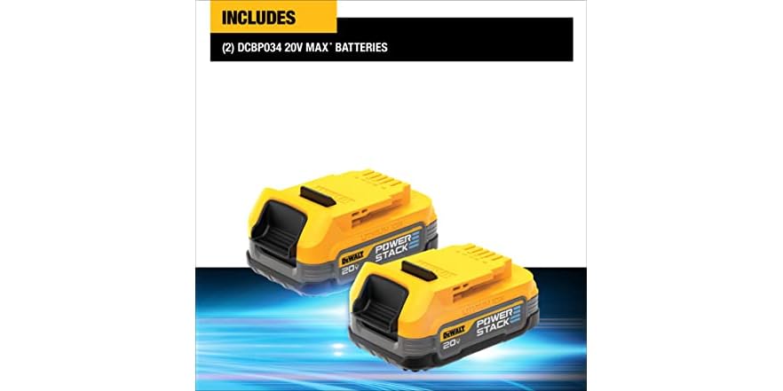 DEWALT DCBP034-2 + DCB112 20V MAX 2 Battery+Chgr Kit