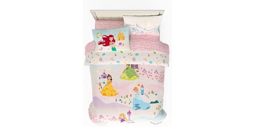 Franco Disney Princess Kids Bedding 5PC Set- Full (Open Box)