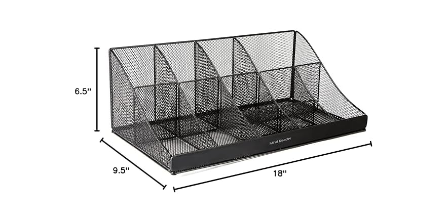 Black Condiment Organizer 13 Compartment