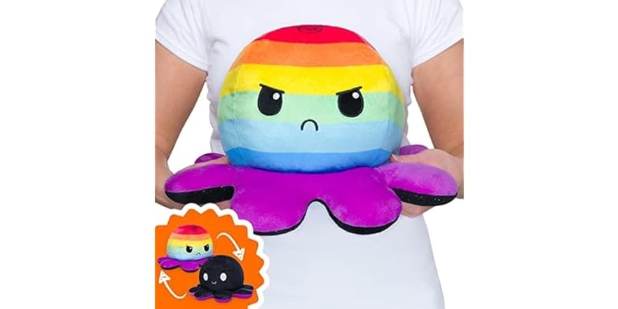 TeeTurtle Reversible Big Octopus Plushie