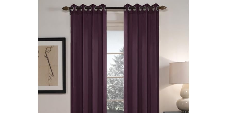 84" Hopsack Window Panels-Set of 2 - 3 Colors