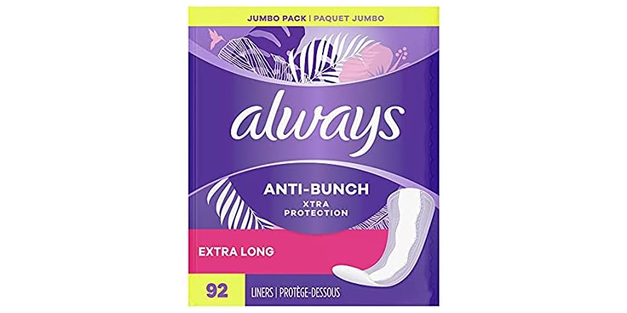 Always Panty Liners, Light Absorbency 92 Count