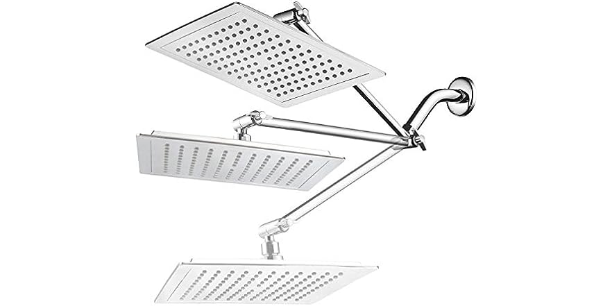 AquaSpa Giant 9" Diagonal Square Rain Shower Head