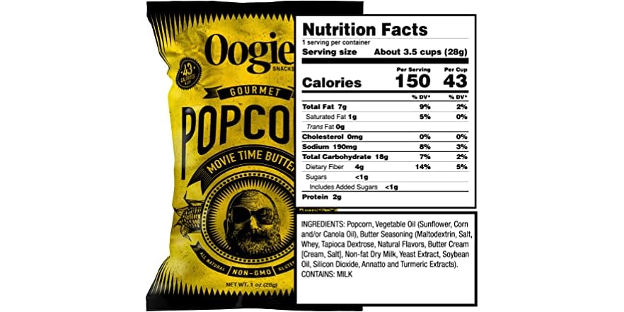 Oogie's Snacks Variety Pack Popcorn