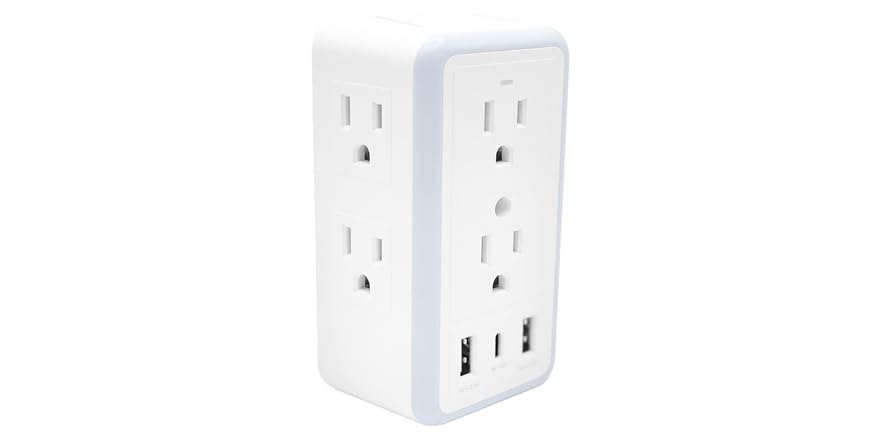 3 Sided Multi-Plug Outlet Surge Protector