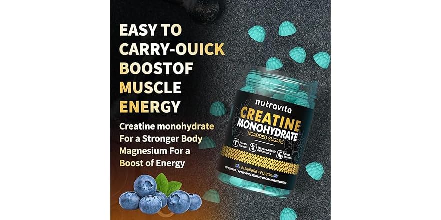 Blueberry Creatine Monohydrate Gummies