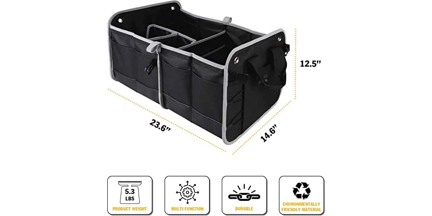 Tahoe Trails Foldable Trunk Organizer