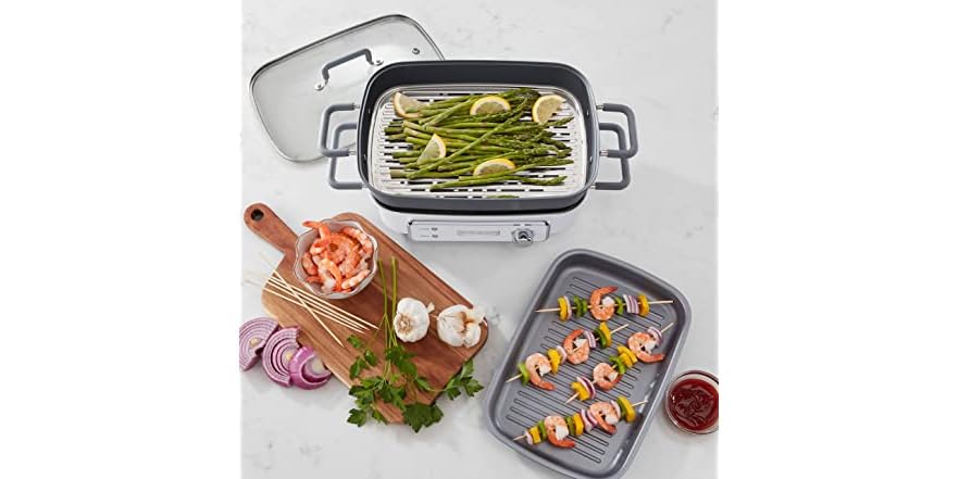 Cuisinart STACK5 Multifunctional Grill with Glass Lid (Open Box)