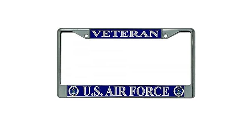 Air Force Veteran License Plate Frame