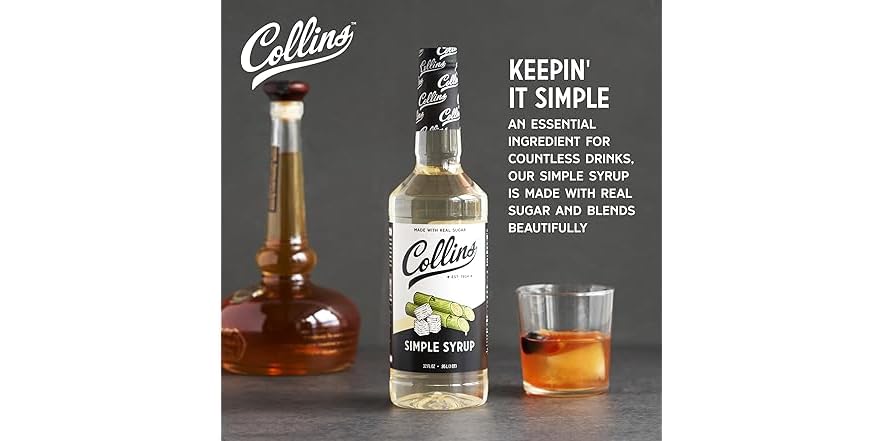 Collins Simple Syrup 32 Ounces