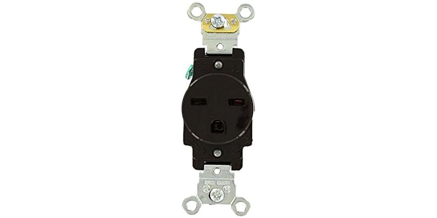 Leviton 15A, 250V, Single Receptacle