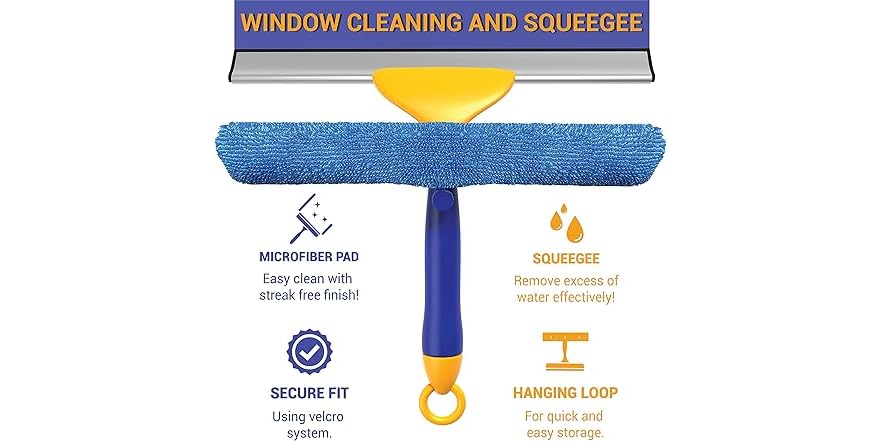 Professional Window Cleaning Combo Tool