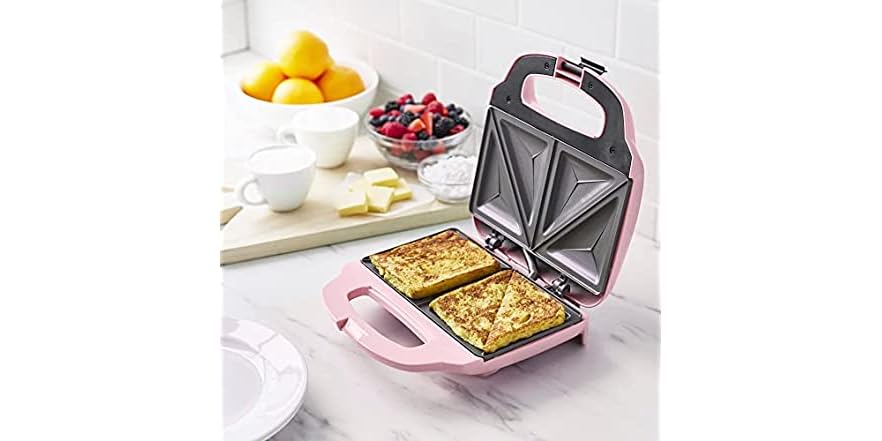 Electric Pink Sandwich Maker, Ceramic