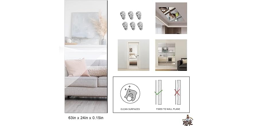 Ashe Full Body Adhesive Mirror