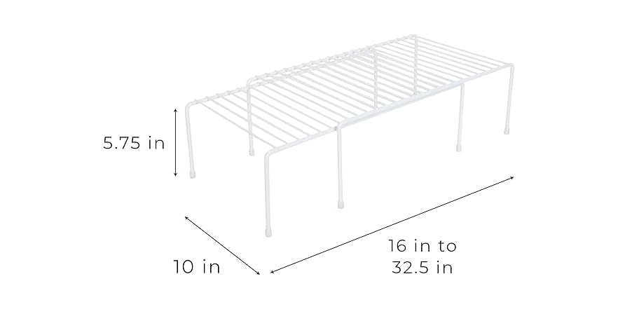 Smart Design Expandable Shelf Rack