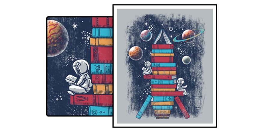 Reading Rocket Ship Poster