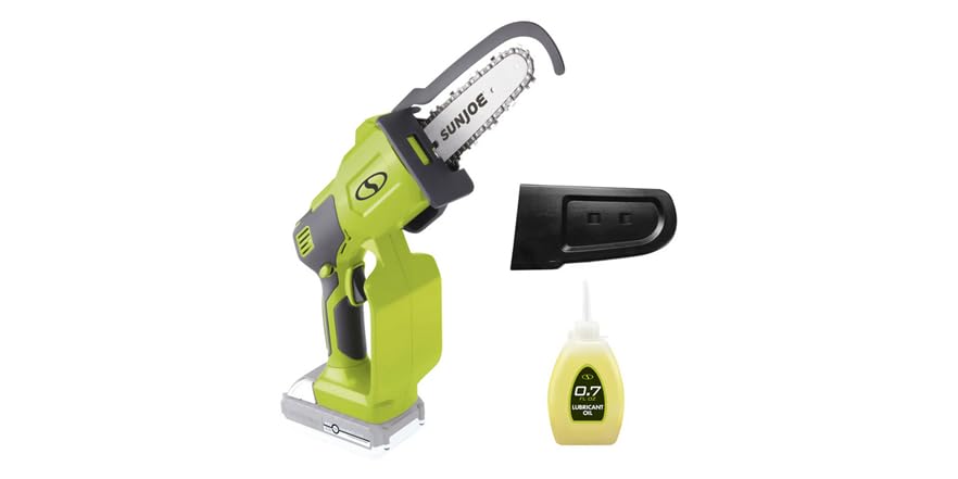Sun Joe 24V-HCS-LTE Cordless Handheld Chainsaw