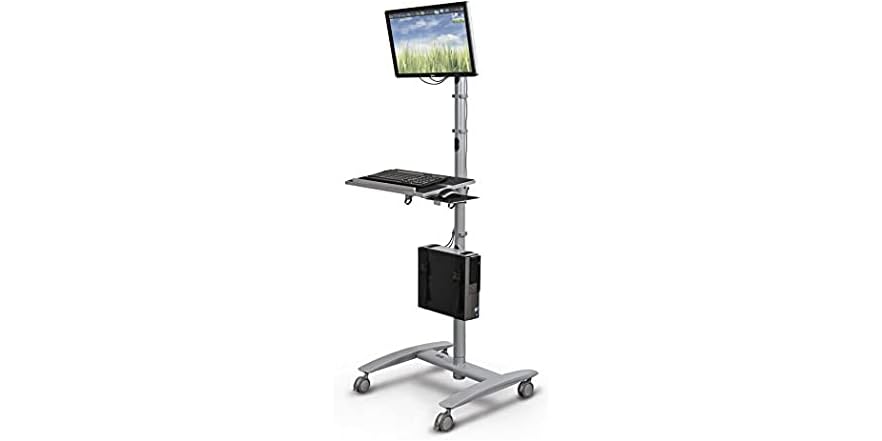 Sit Stand Mobile Workstation Cart