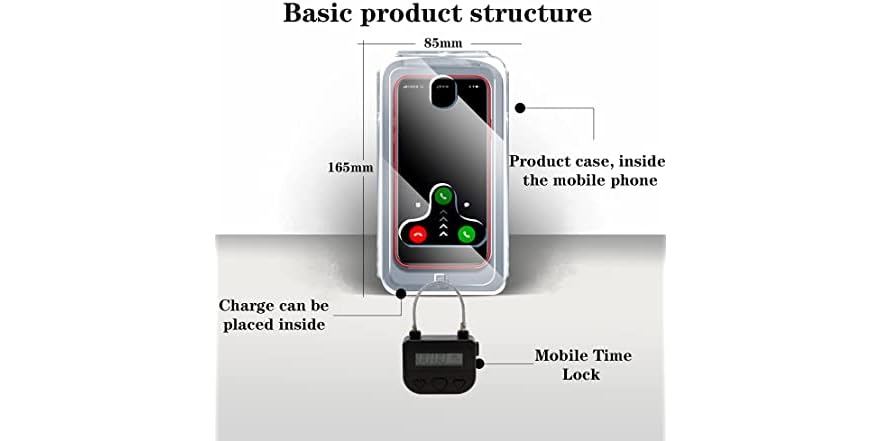 Phone Timer Lock Box Safe Container