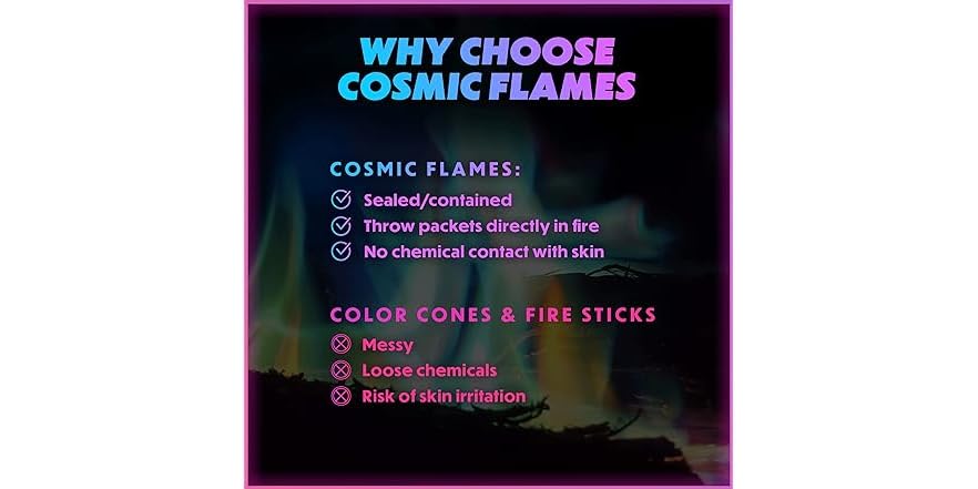 Magical Flames Cosmic Fire Color Packets