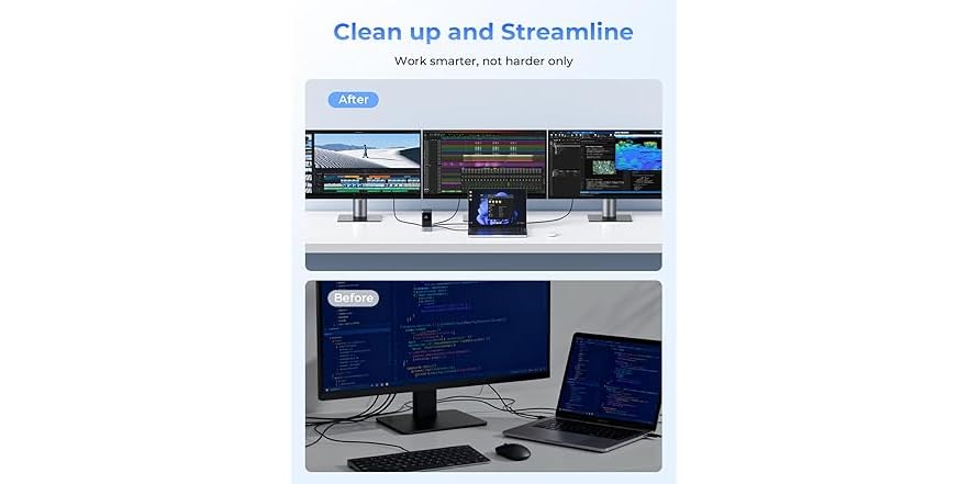RayCue 15in1 Docking Station | Triple Monitor