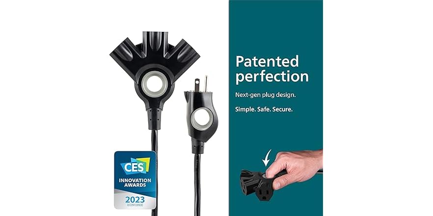 Philips EZGrip Outdoor Extension Cord with Multiple Outlets