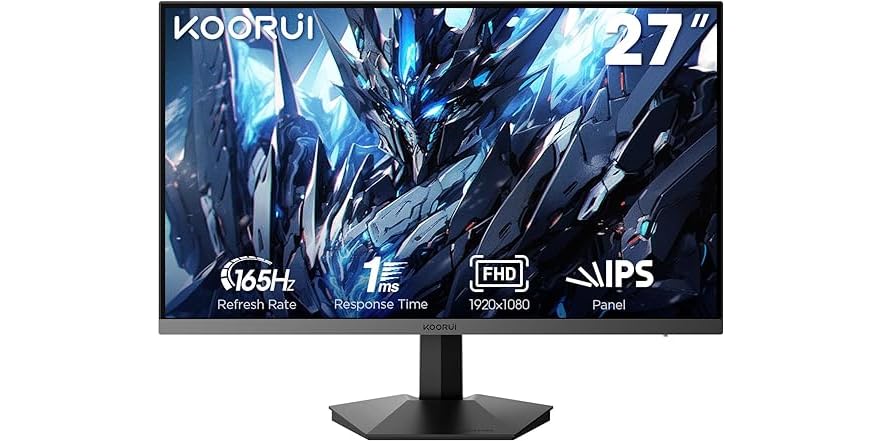 KOORUI Gaming Monitor 27" 165Hz