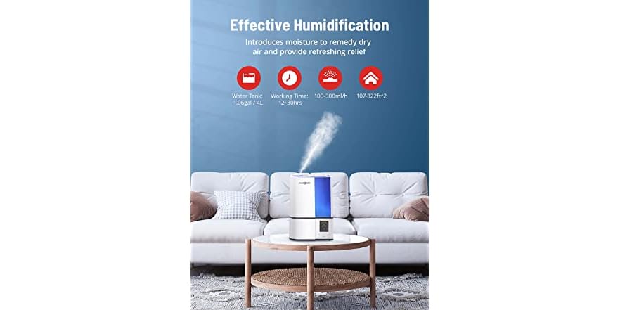 PARIS RHONE Cool Mist Humidifier