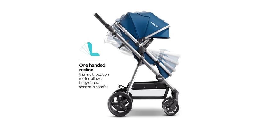 Mompush Meteor Baby Stroller Navy Blue