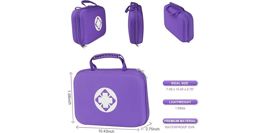 Monoki 300PCS First Aid Kit Handheld Bag