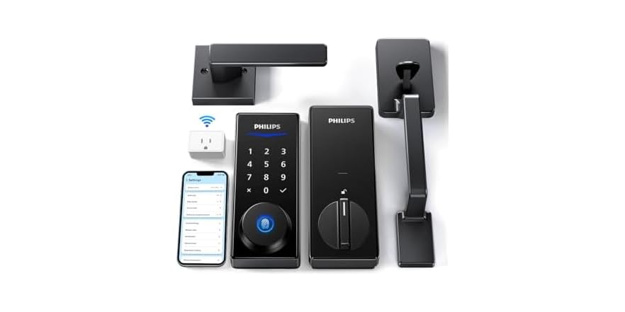 Philips 4000 Series WiFi Smart Deadbolt W/Handleset