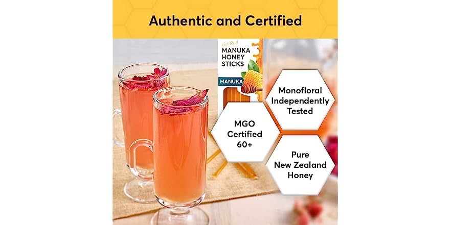 PRI Manuka Honey Sticks 6 Pack (60 total honey sticks)