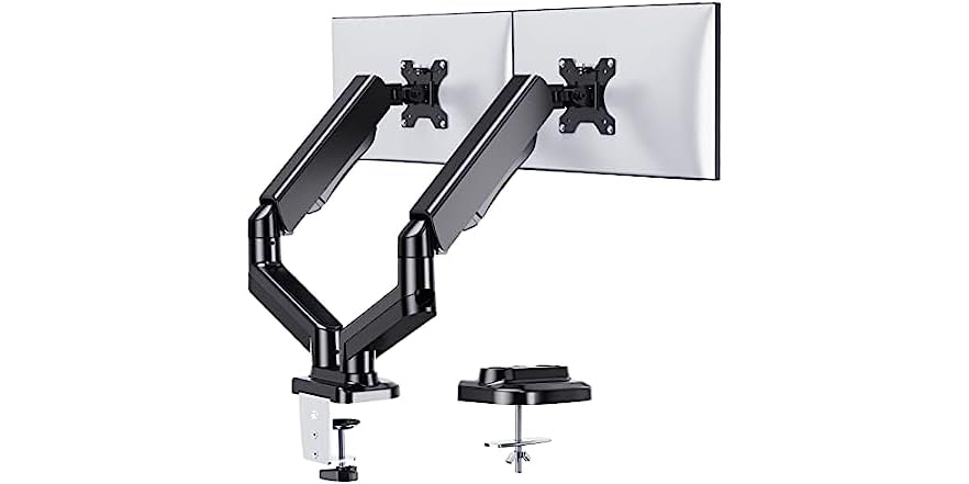 Irongear Gas Spring Dual Monitor Stand
