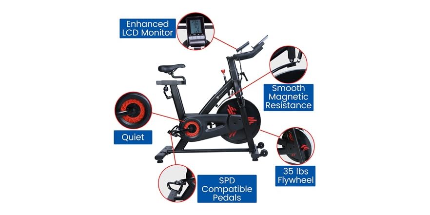 Finer Form Exercise Bike with 35lb Flywheel