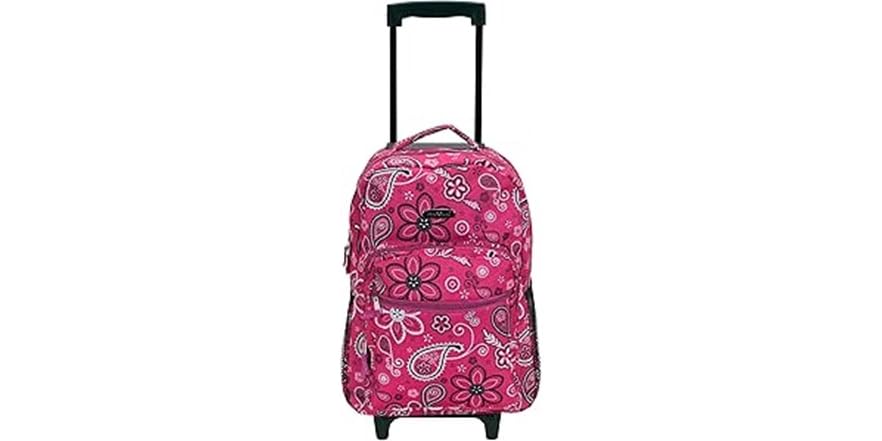 Rockland Double Handle Rolling Backpack