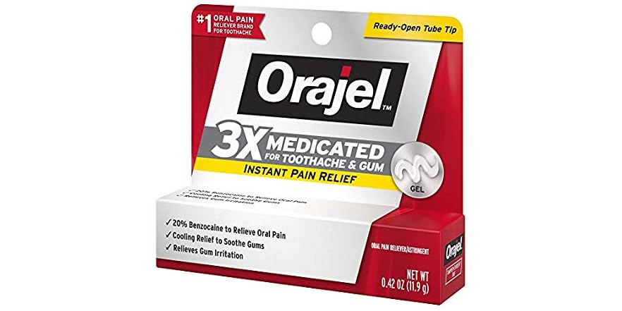 Orajel Orajel 3X Strength Medicated Gel Oral Pain Reliev