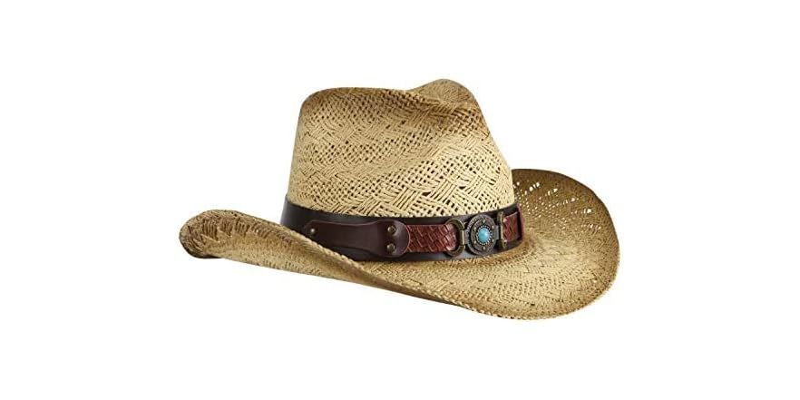 Livingston Woven Straw Cowboy Hat