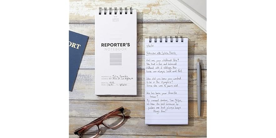 12Pack Spiral Reporters Notebooks