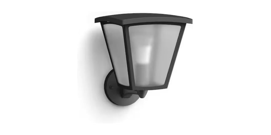 Philips Hue White Inara Black Outdoor LED Wall Lantern