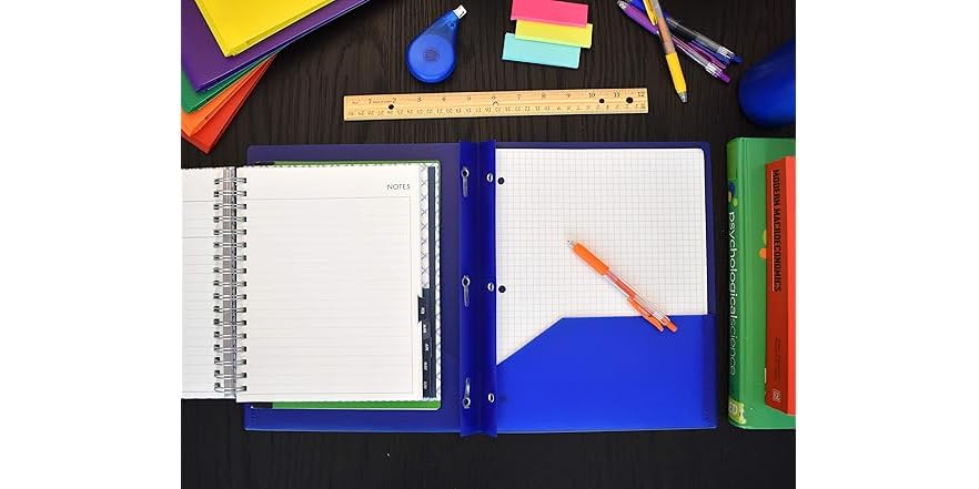 SMEAD Poly Two-Pocket Folder, 3-pack