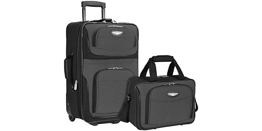 Travel Select Amsterdam Expandable Rolling Upright Luggage 2-Piece Set