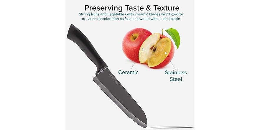 Nuwave 4-piece Black Ceramic Knife Set