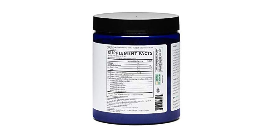 Ora Organic Probiotic & Prebiotic Powder Supplement
