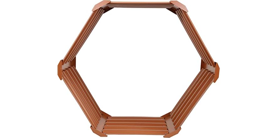 41" Steel Hexagon Raised Garden Bed