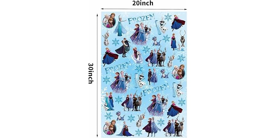 5 Pcs Frozen Wrapping Paper